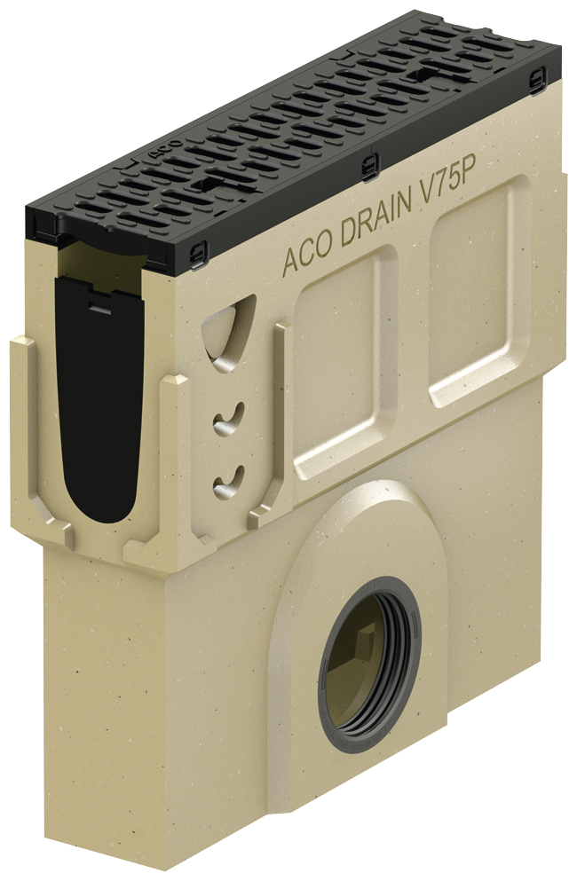 Einlaufkasten für Schwerlastrinne ACO PowerDrain NW 75