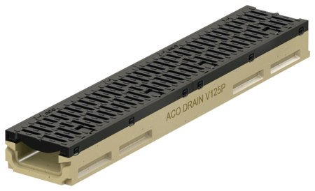 ACO DRAIN® PowerDrain V 125/150 P Schwerlastrinne NW 125 mm